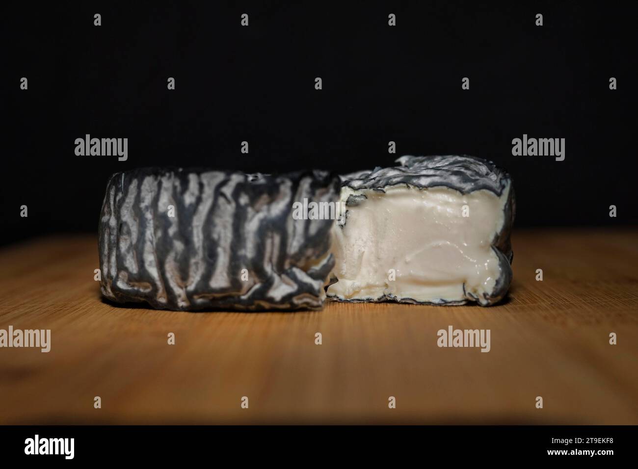 Cut Le Cabrissac from the Loire Valley, French soft cheese made from ...