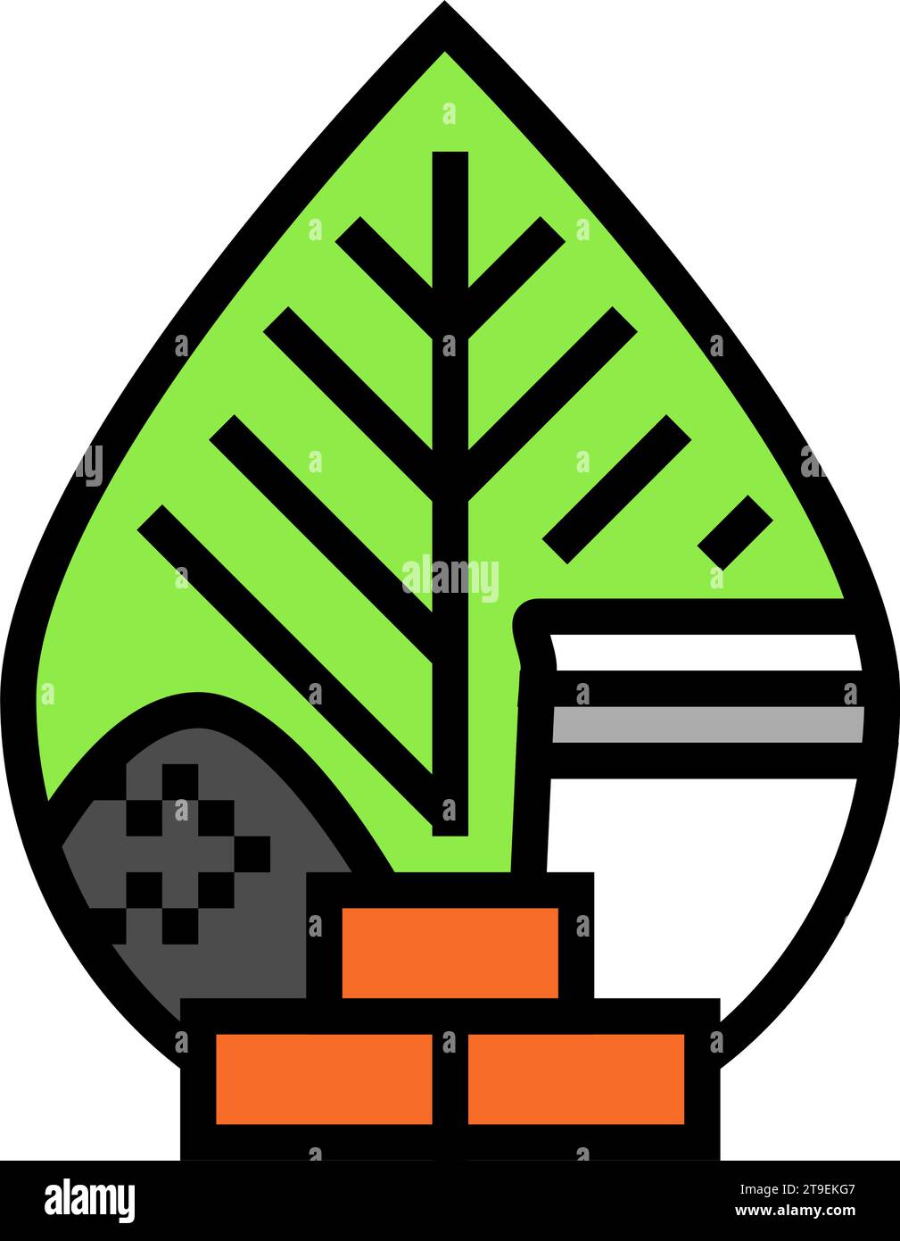 Nature building materials Stock Vector Images - Alamy