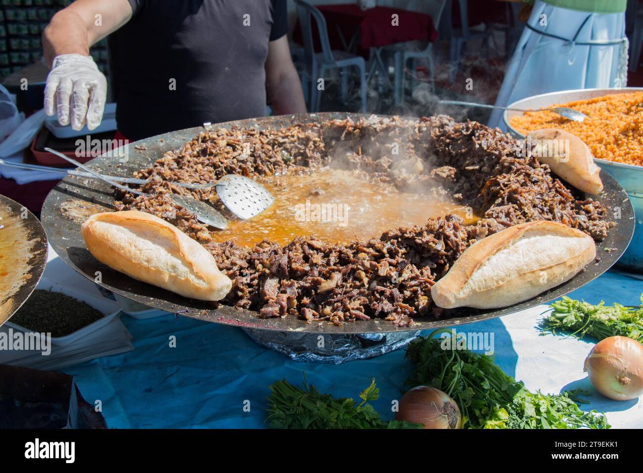 Meat dish made in traditional Turkish style Stock Photo - Alamy