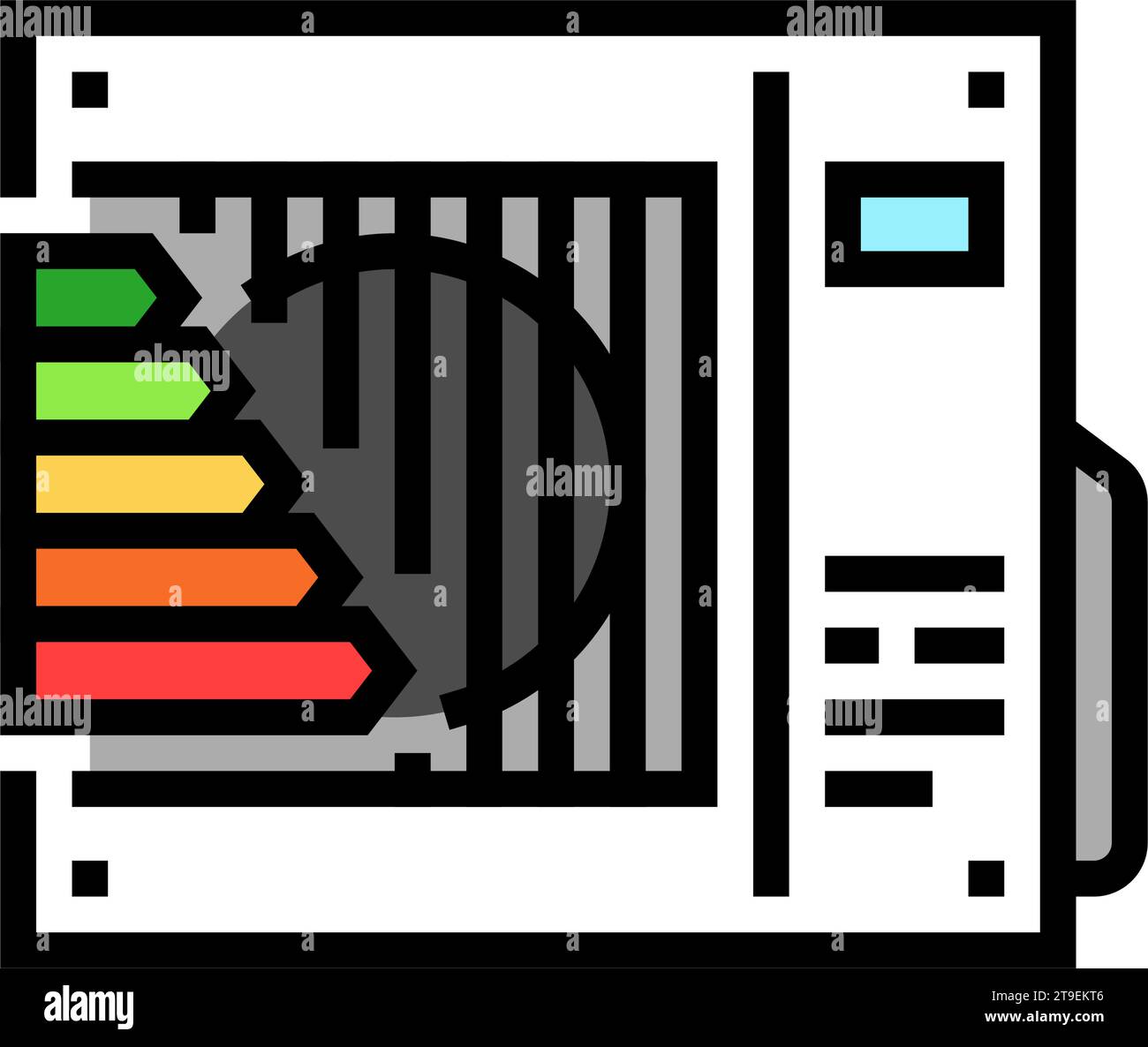 cooling energy efficient color icon vector illustration Stock Vector ...