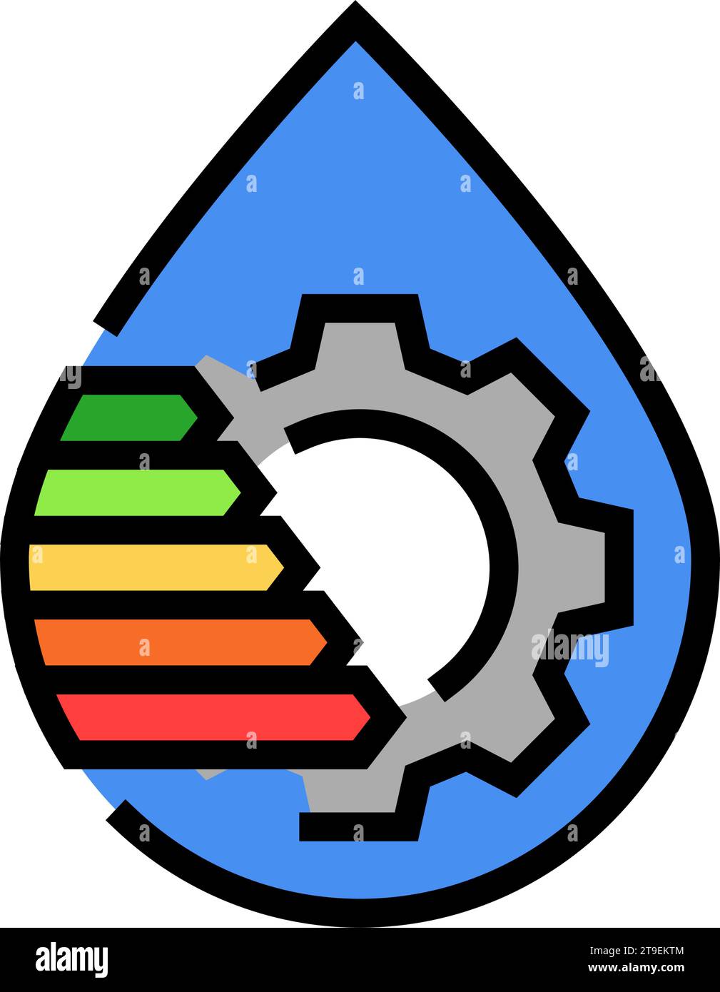 water management efficient color icon vector illustration Stock Vector ...