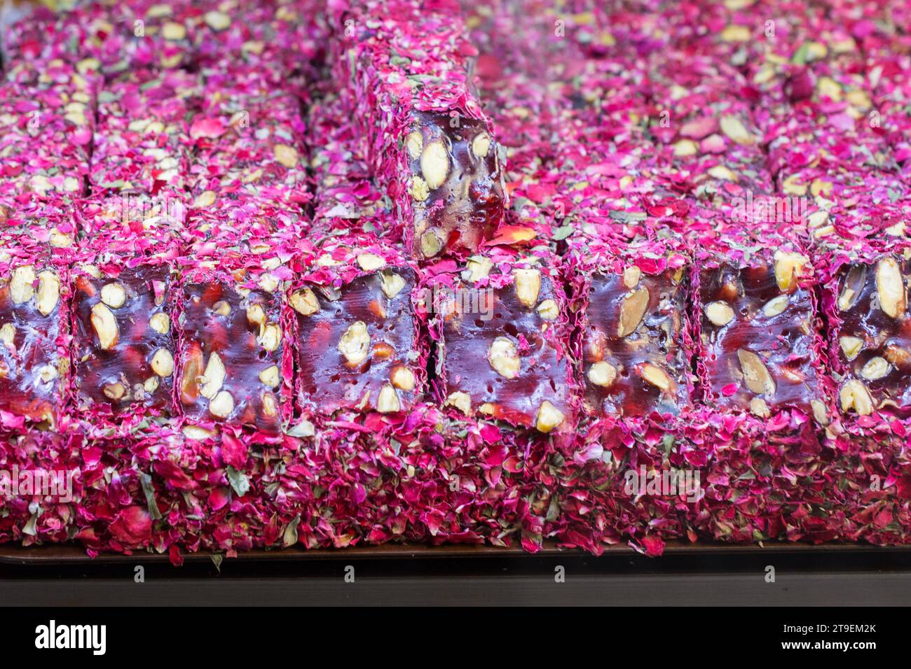 Load of traditional turkish delight lokum candy Stock Photo - Alamy