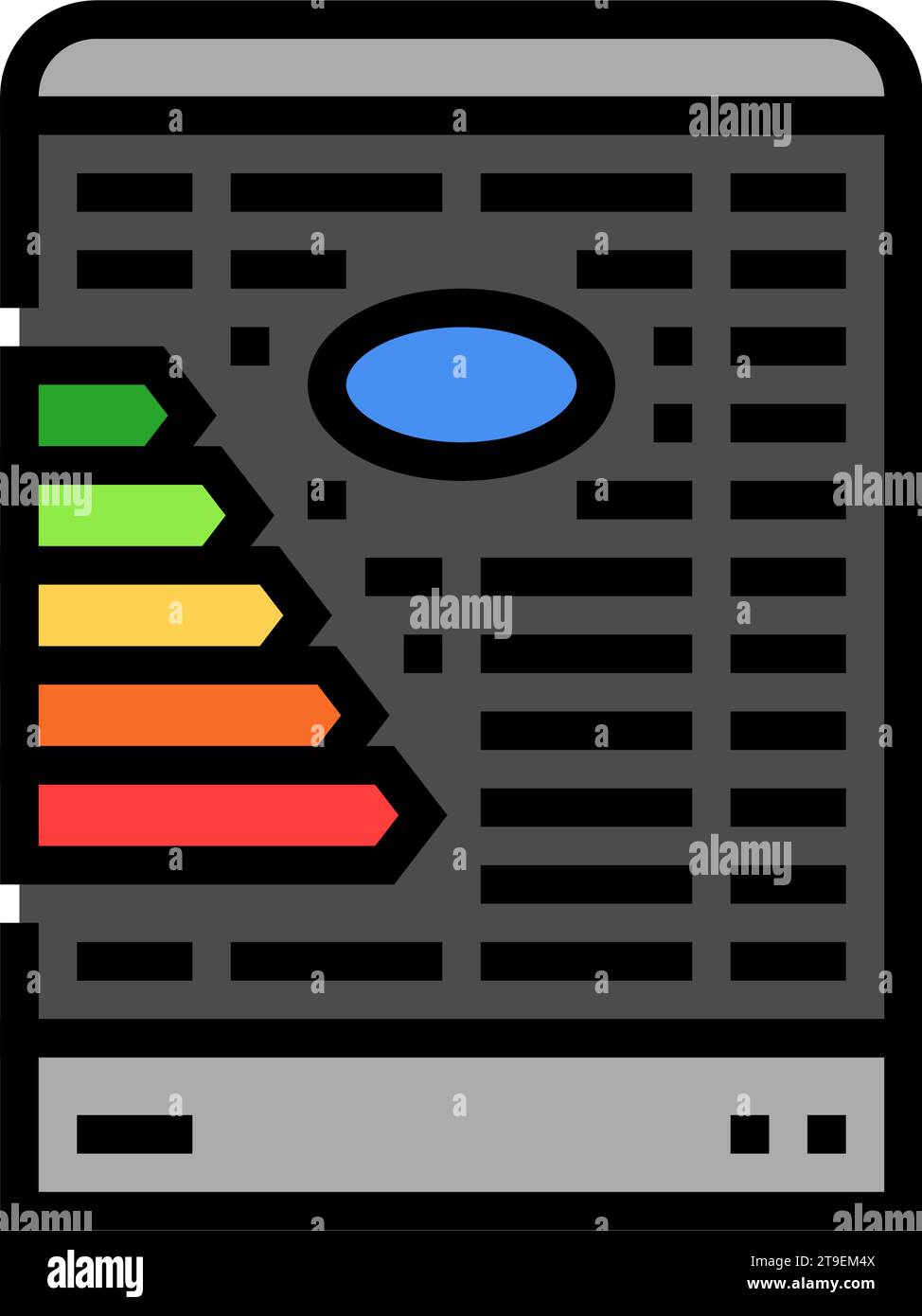 hvac energy efficient color icon vector illustration Stock Vector Image ...