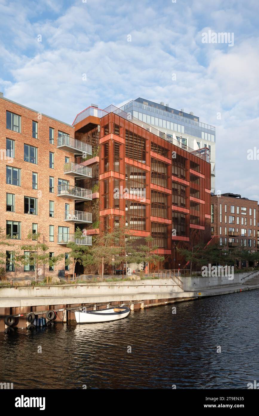 Copenhagen, Denmark - Park'n'Play / Konditaget Lüders car park with ...