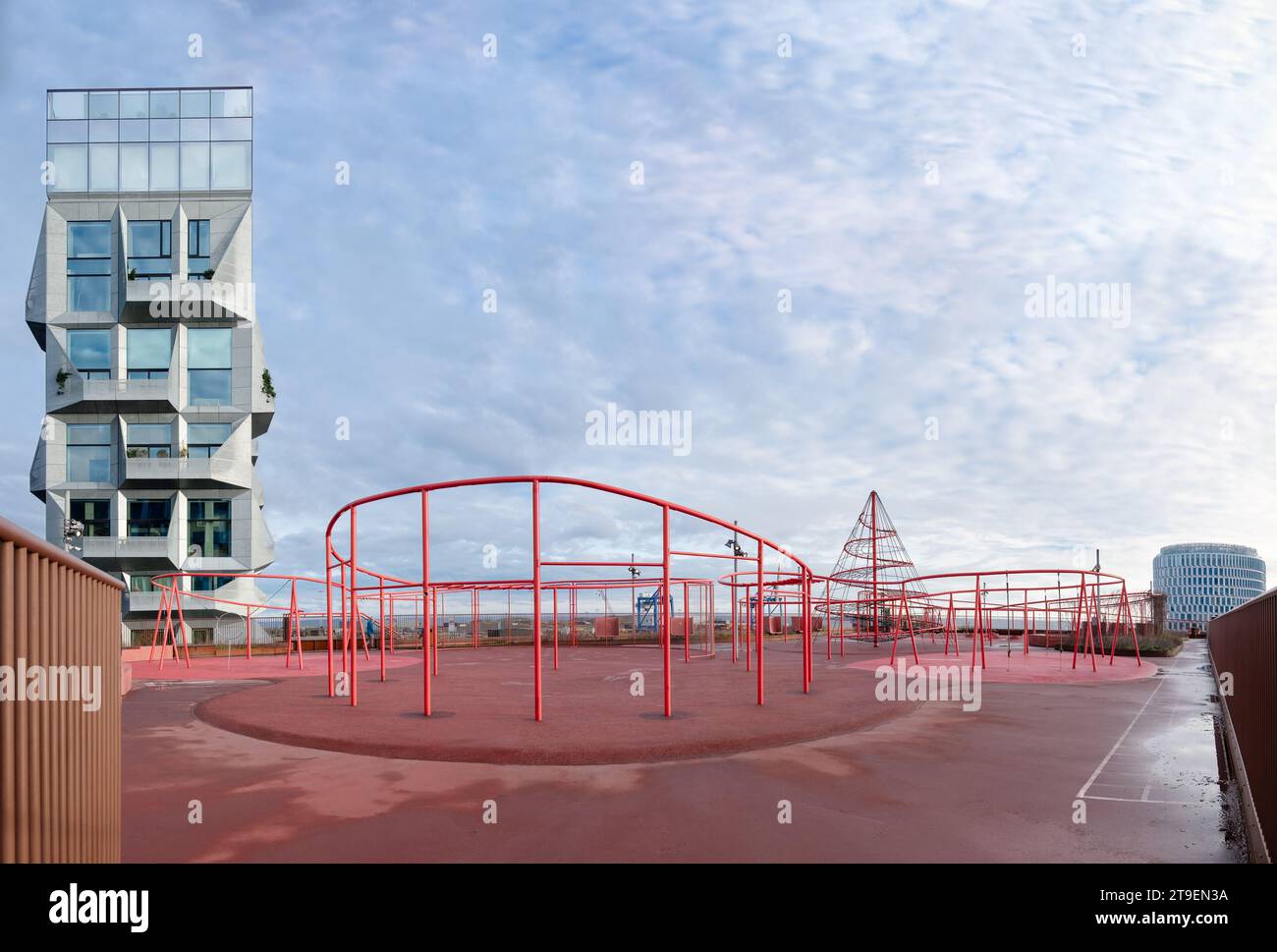 Copenhagen, Denmark - Park'n'Play / Konditaget Lüders car park with ...