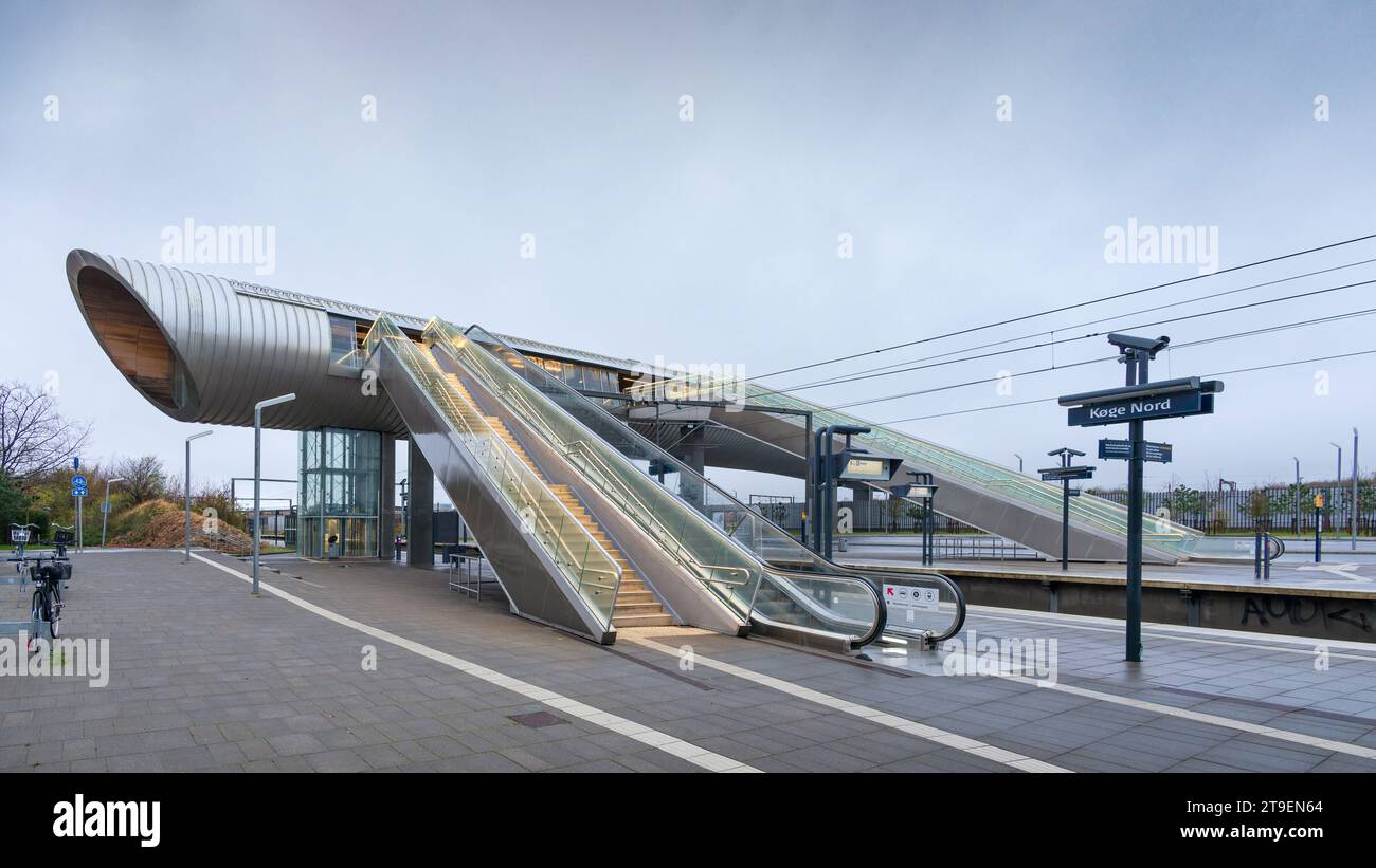 Køge, Denmark - Køge Nord Station by Cobe Architects Stock Photo - Alamy