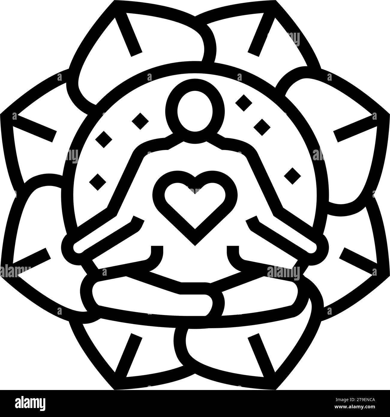 holistic healing mental health line icon vector illustration Stock ...