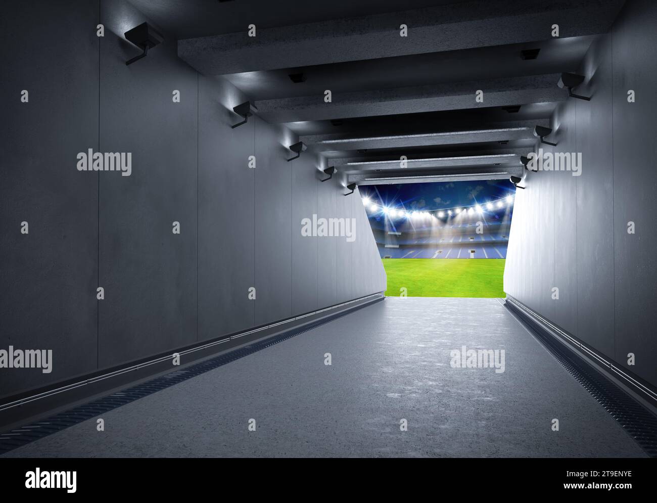 Football stadium entrance tunnel hi-res stock photography and images ...