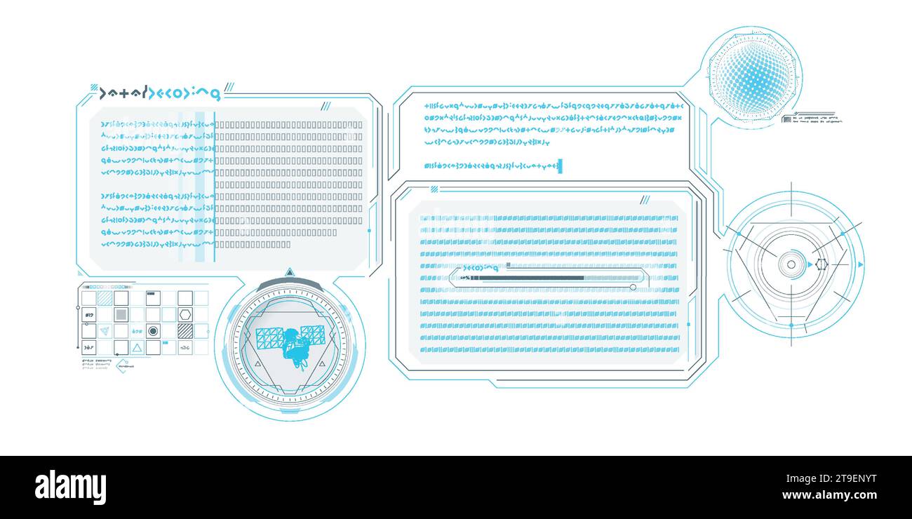Design elements for infographic of sci-fi communication Stock Vector ...