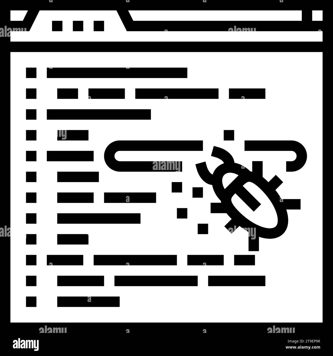 Debugging sign Black and White Stock Photos & Images - Alamy