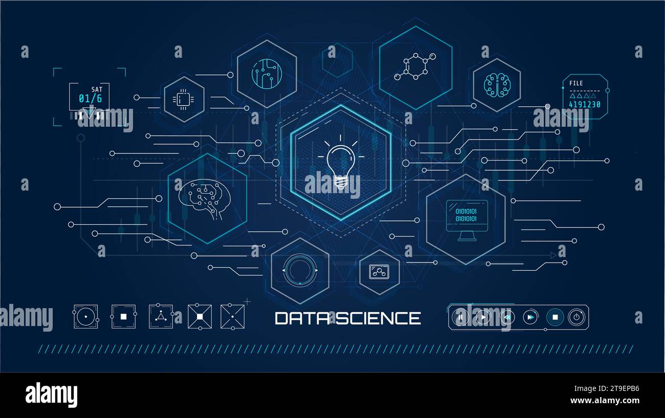 Artificial intelligence, machine learning technology concept Stock ...