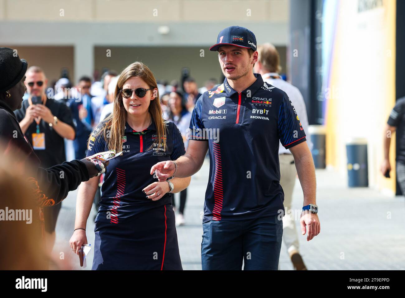 VERSTAPPEN Max (ned), Red Bull Racing RB19, portrait during the 2023 Formula 1 Etihad Airways ...