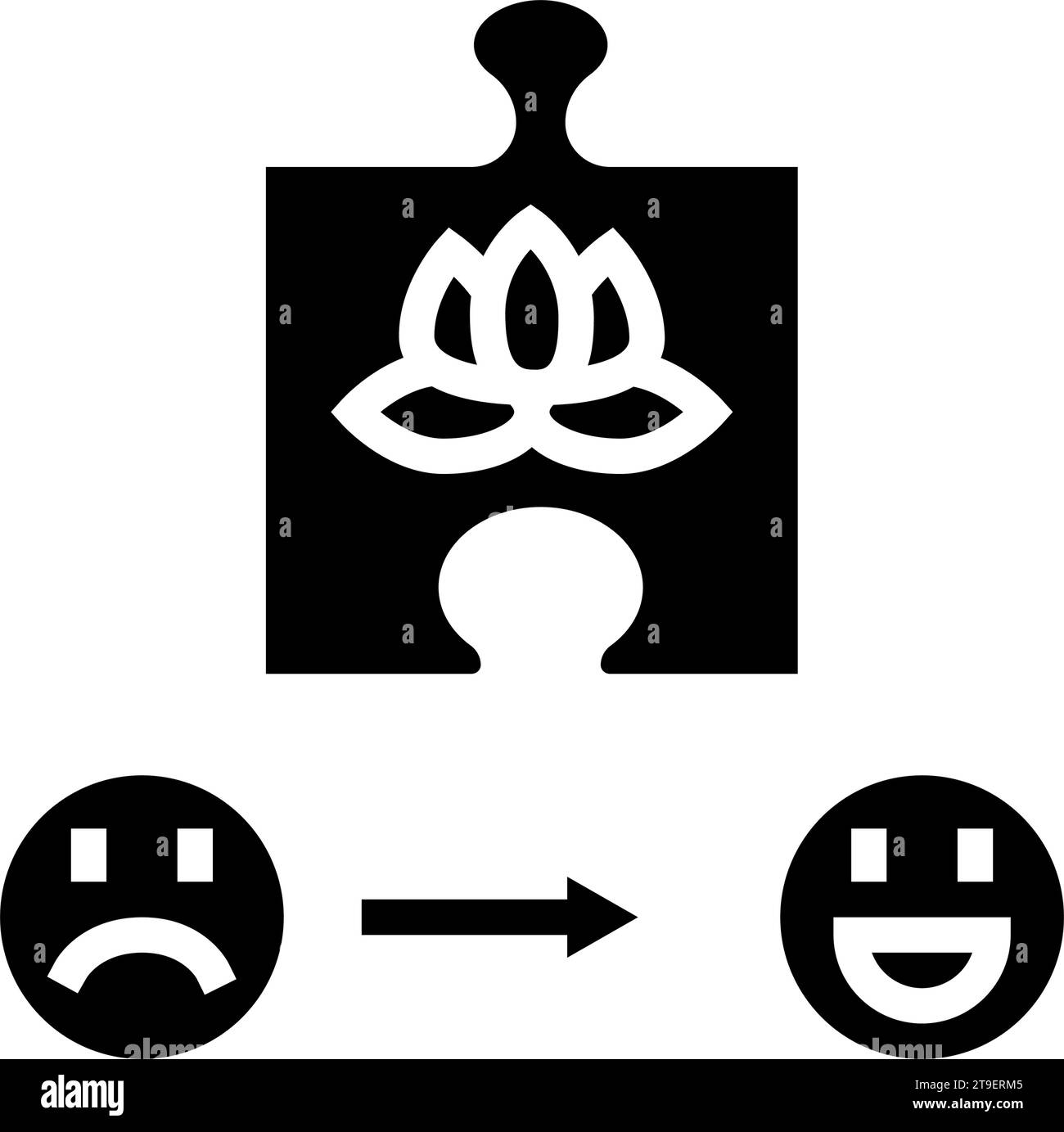 coping strategies mental health glyph icon vector illustration Stock ...