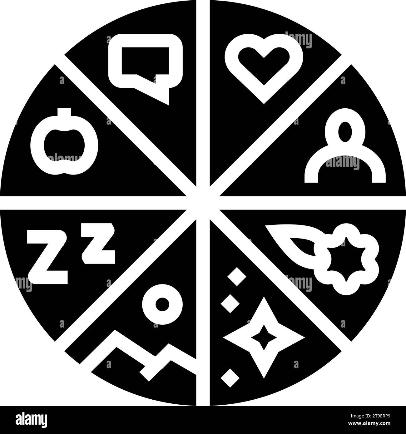 wellness coaching mental health glyph icon vector illustration Stock ...