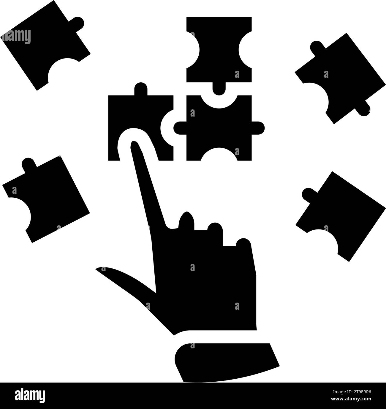 cognitive exercises occupational therapist glyph icon vector ...