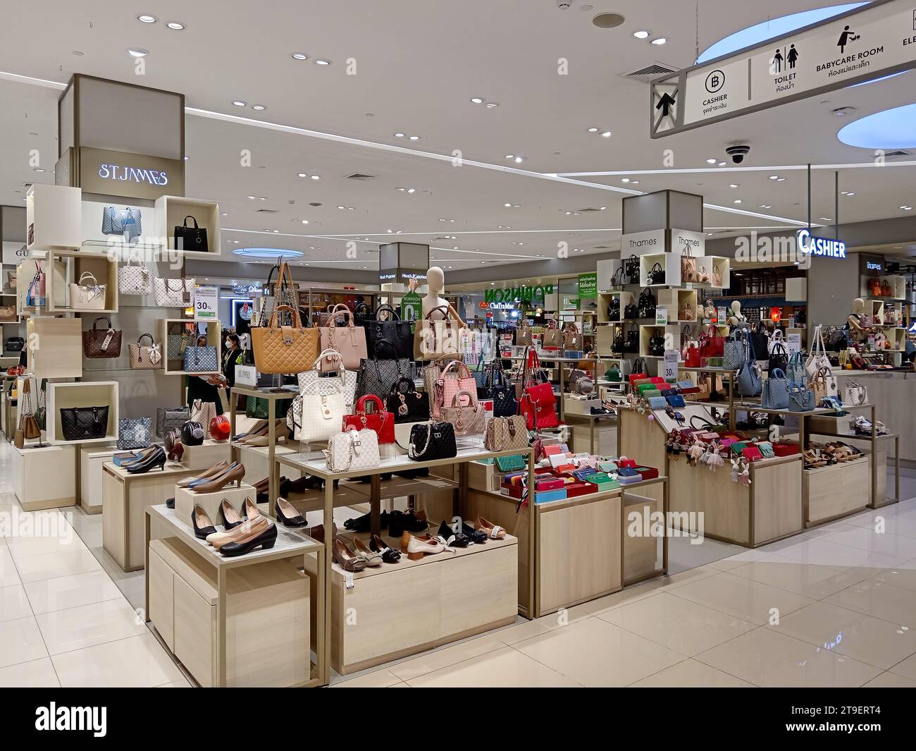 Bangkok, Thailand - November 18, 2023: Interior of Robinson handbag ...