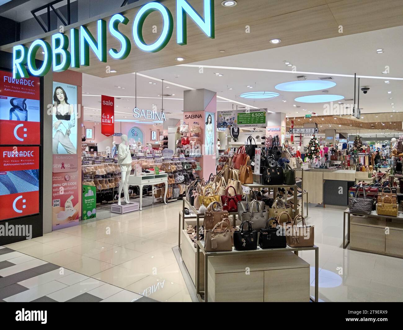 Bangkok, Thailand - November 18, 2023: Interior of Robinson handbag ...