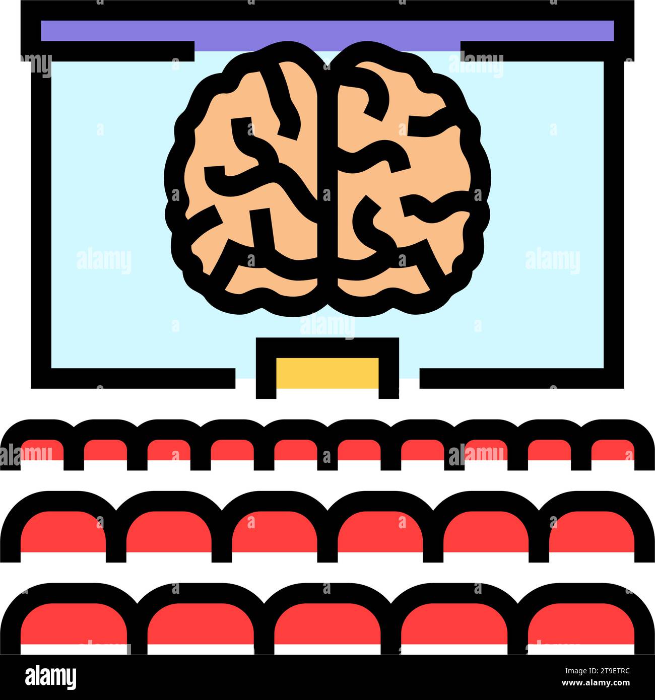 academic conference college teacher color icon vector illustration ...