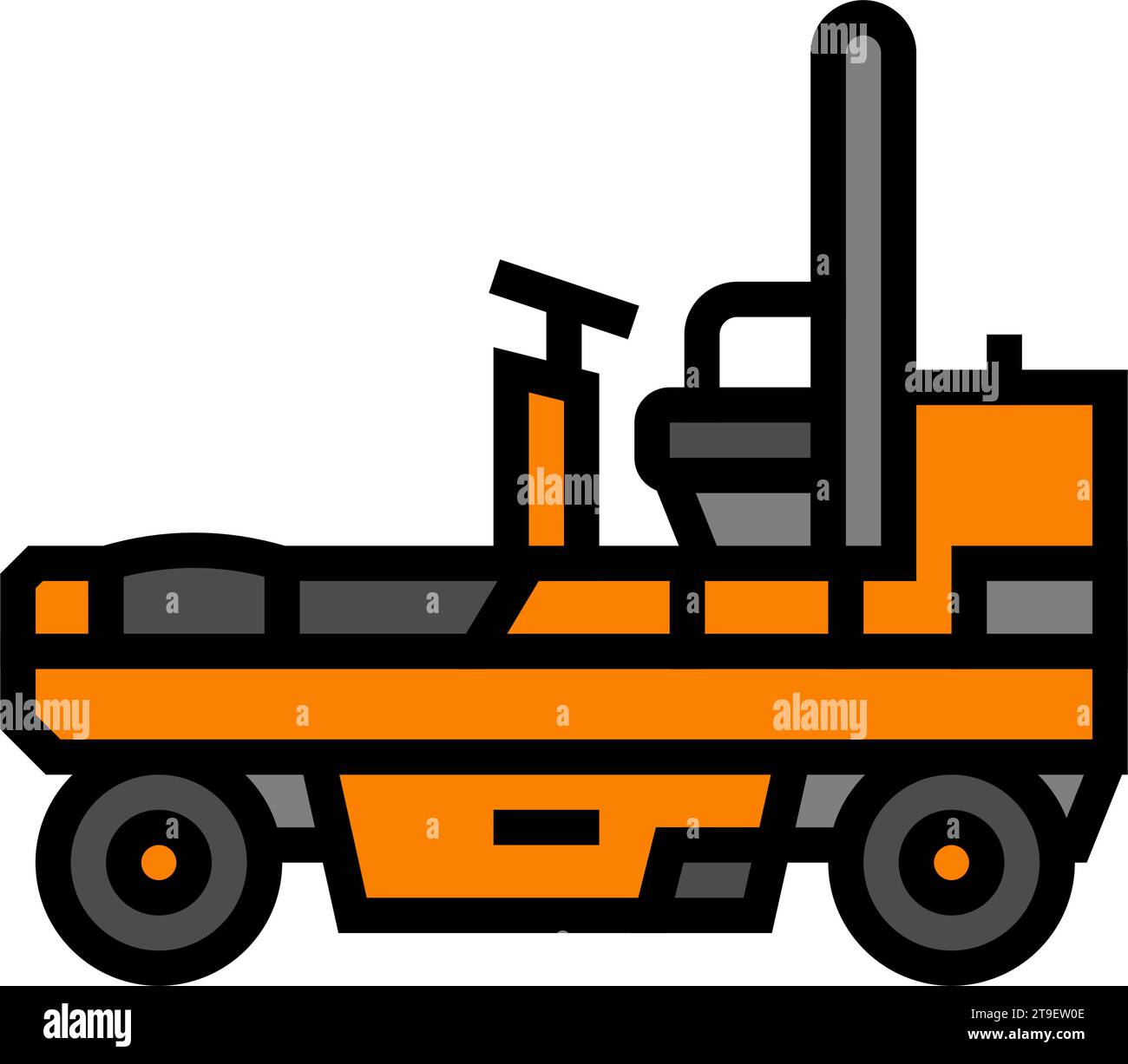 pneumatic roller construction vehicle color icon vector illustration ... pneumatic roller construction vehicle color icon vector illustration ...