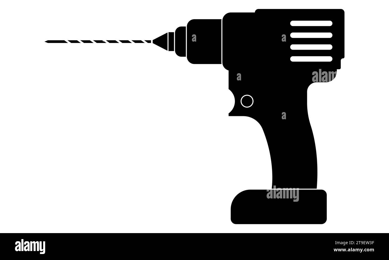 Drill vector icon. Drilling machine symbol isolated on white background Stock Vector Image & Art ...