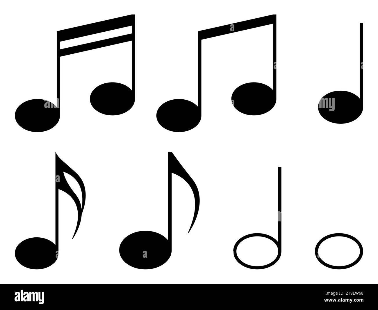 Dancing musical notes Cut Out Stock Images & Pictures - Alamy