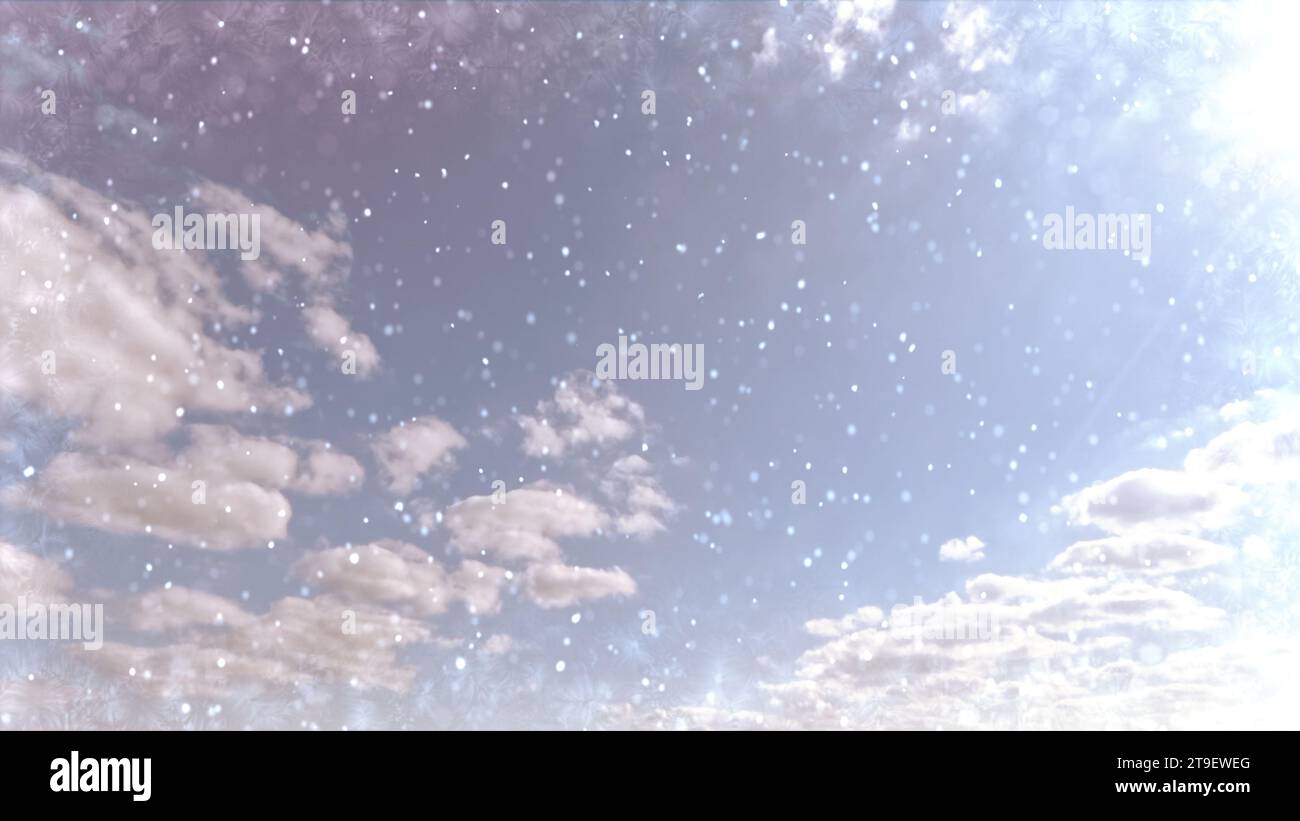 nice falling snow on clouds on sky backdrop - photo of nature Stock ...