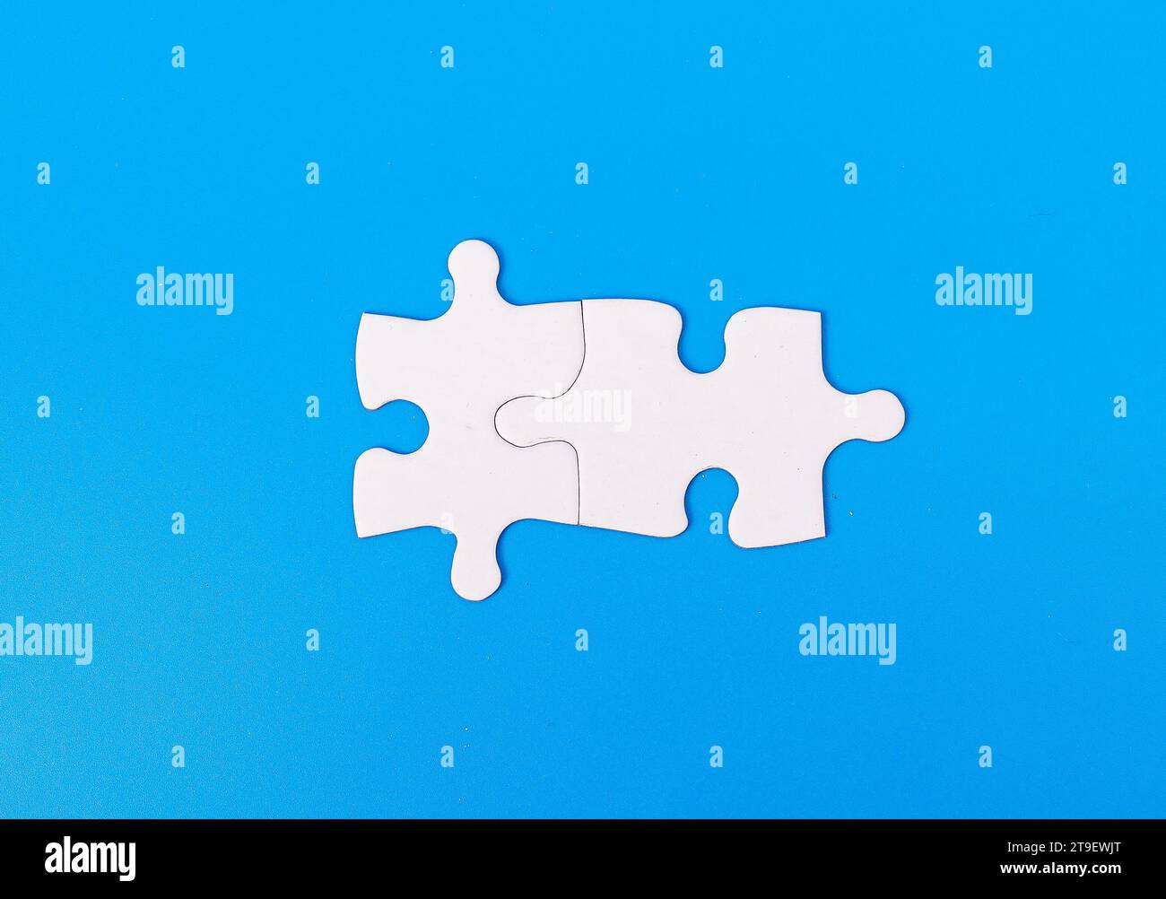 Two puzzle pieces connected, matched, joint Stock Photo - Alamy Two puzzle pieces connected, matched, joint Stock Photo - Alamy
