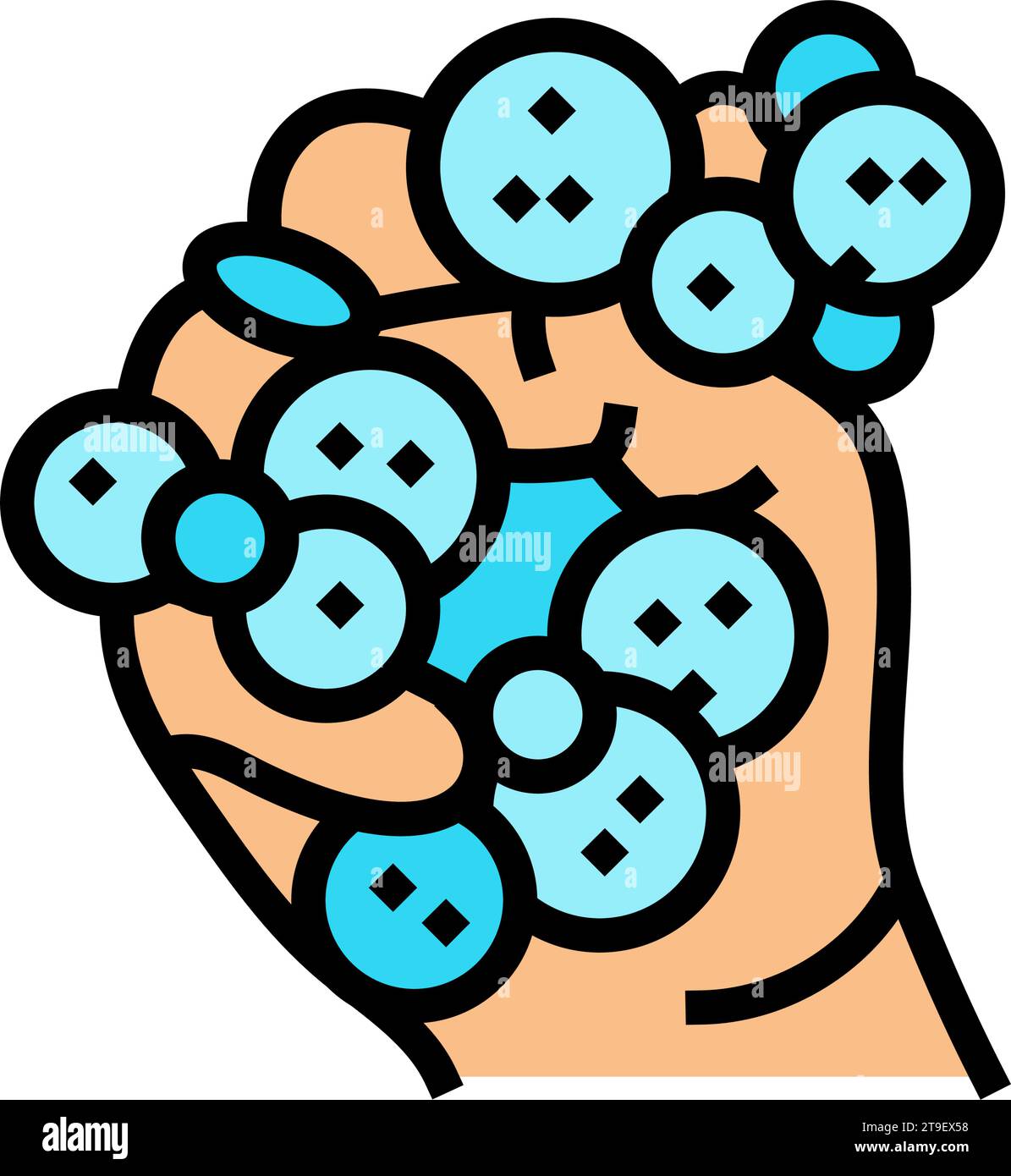 squeeze toy fidget color icon vector illustration Stock Vector Image ...