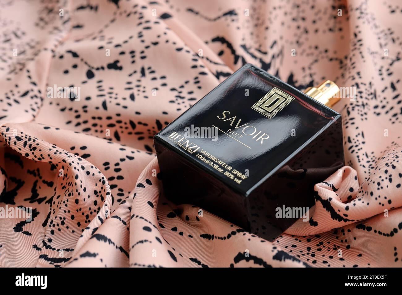 KYIV, UKRAINE - OCTOBER 31, 2023 Savoir Nuit unisex fragrance bottle by ...