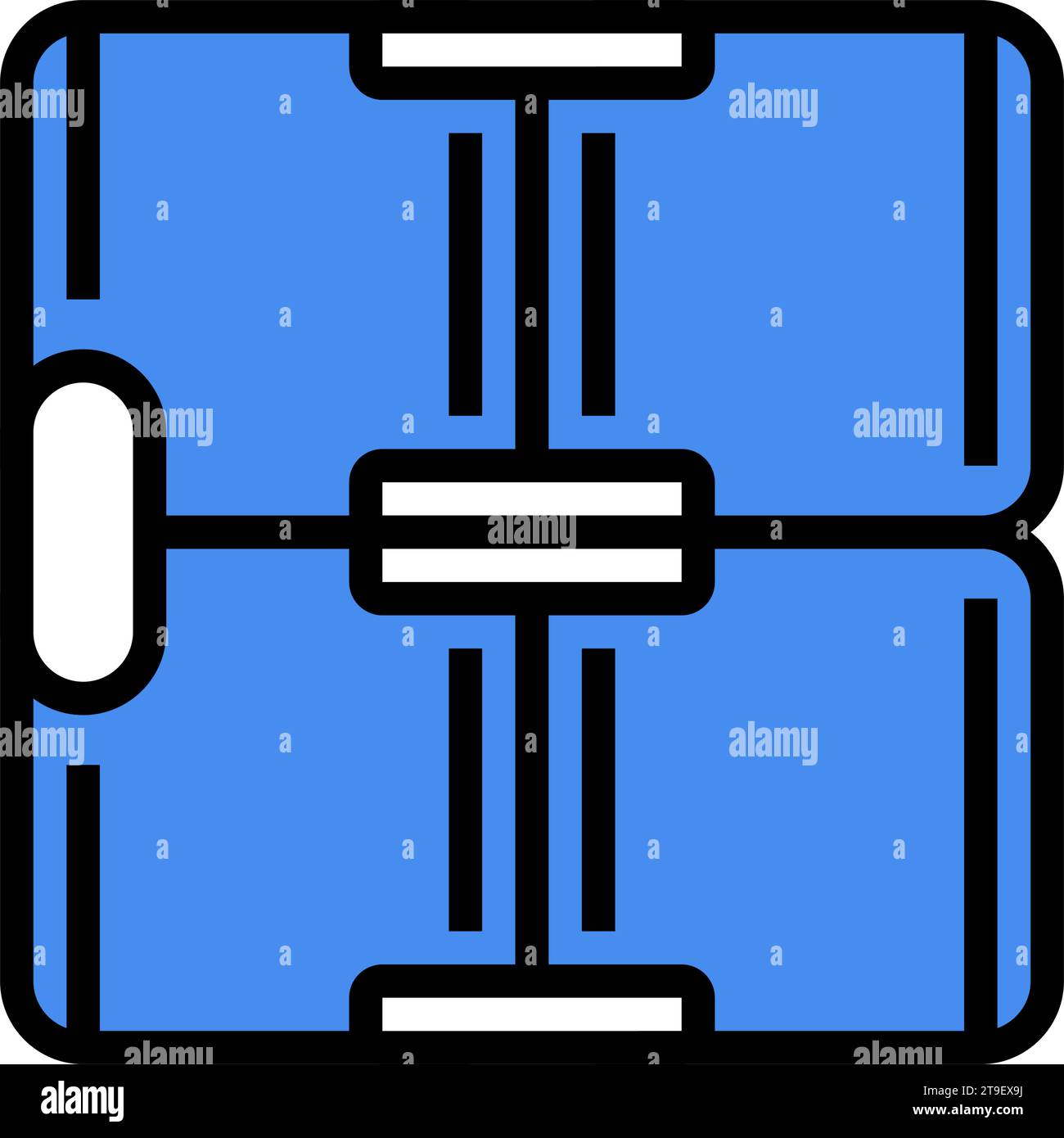 infinity cube fidget toy color icon vector illustration Stock Vector ...