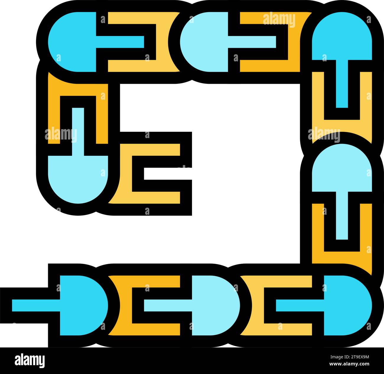 fidget chain toy color icon vector illustration Stock Vector Image ...