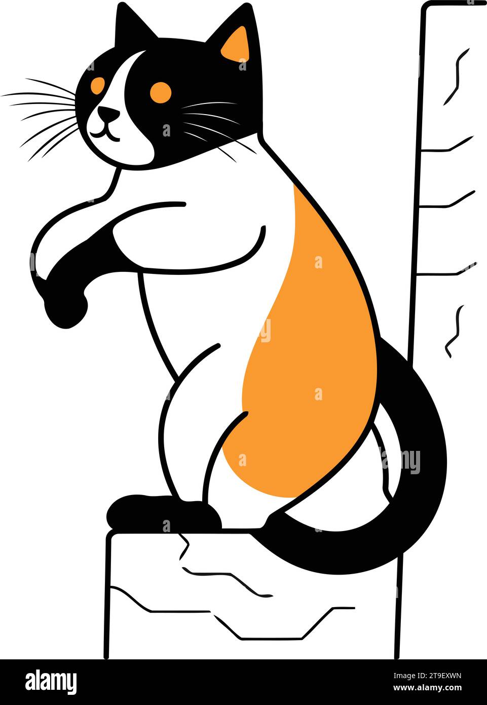 Sitting ladder Stock Vector Images - Alamy