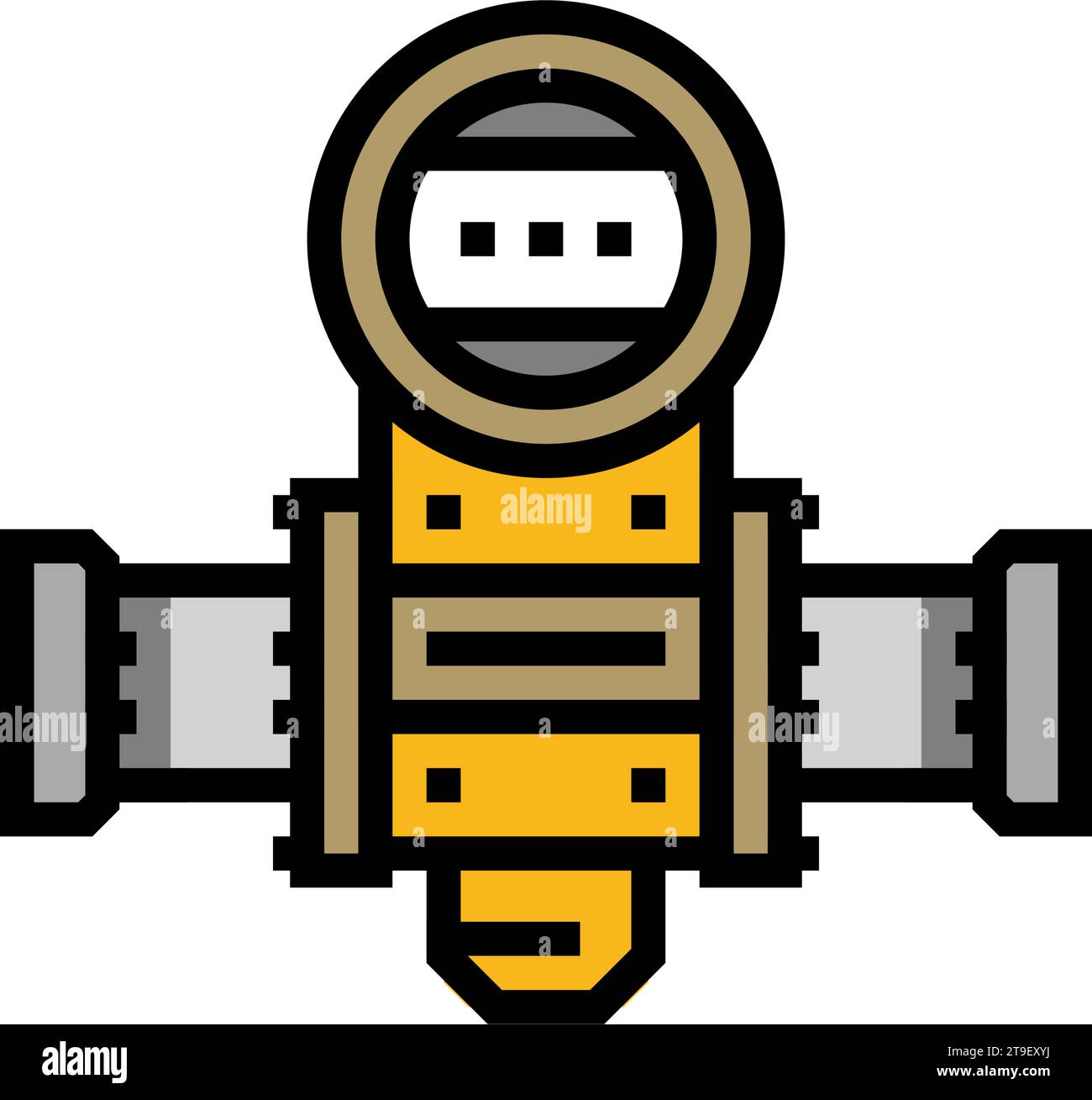 industry pipeline color icon vector illustration Stock Vector Image ...
