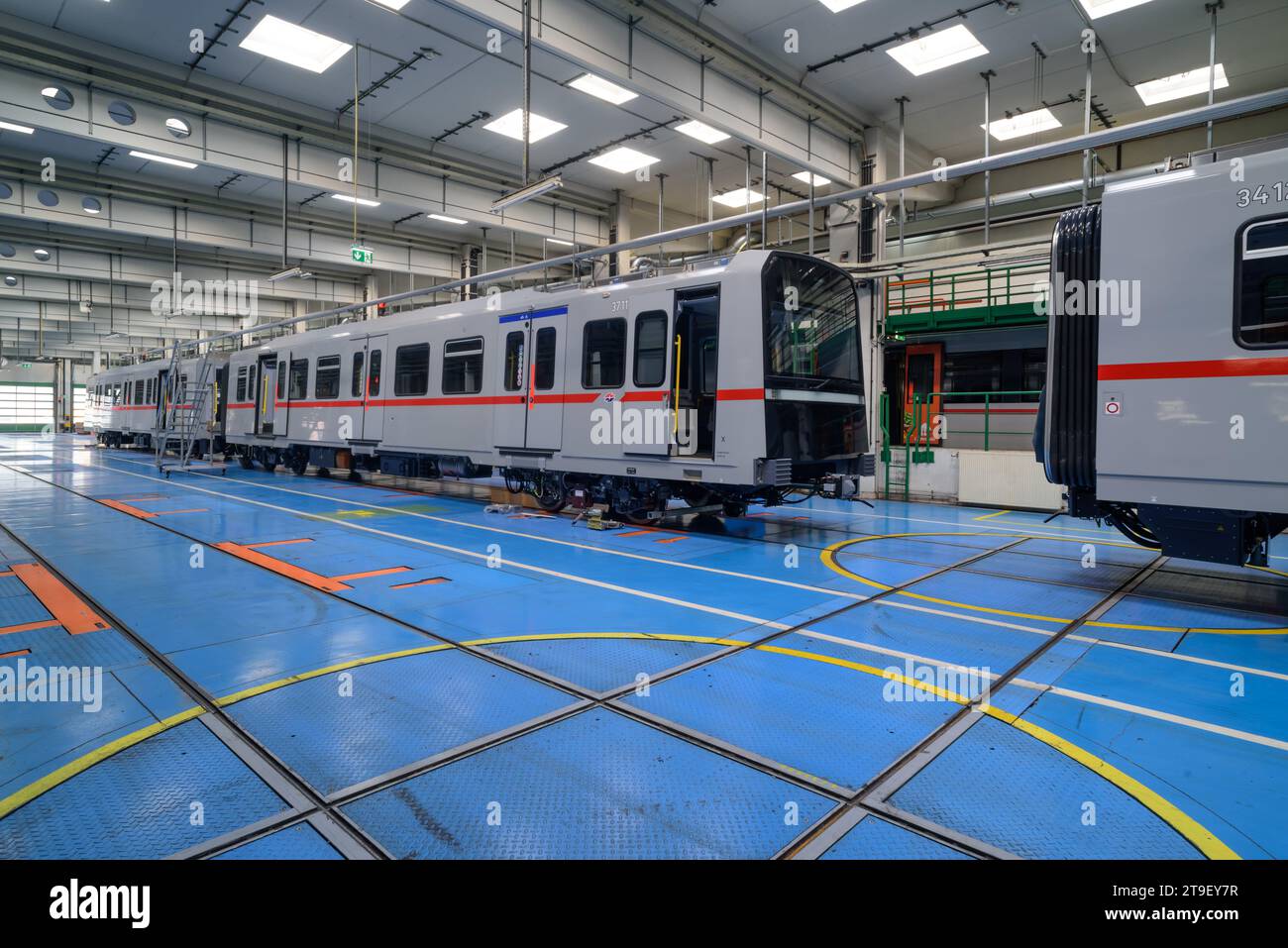 Wien, Wiener Linien, U-Bahn-Betriebsbahnhof Erdberg, X-Wagen // Vienna ...