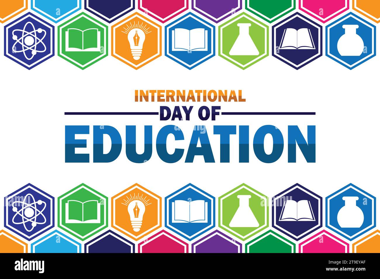 International Day Of Education Vector illustration. Holiday concept ...