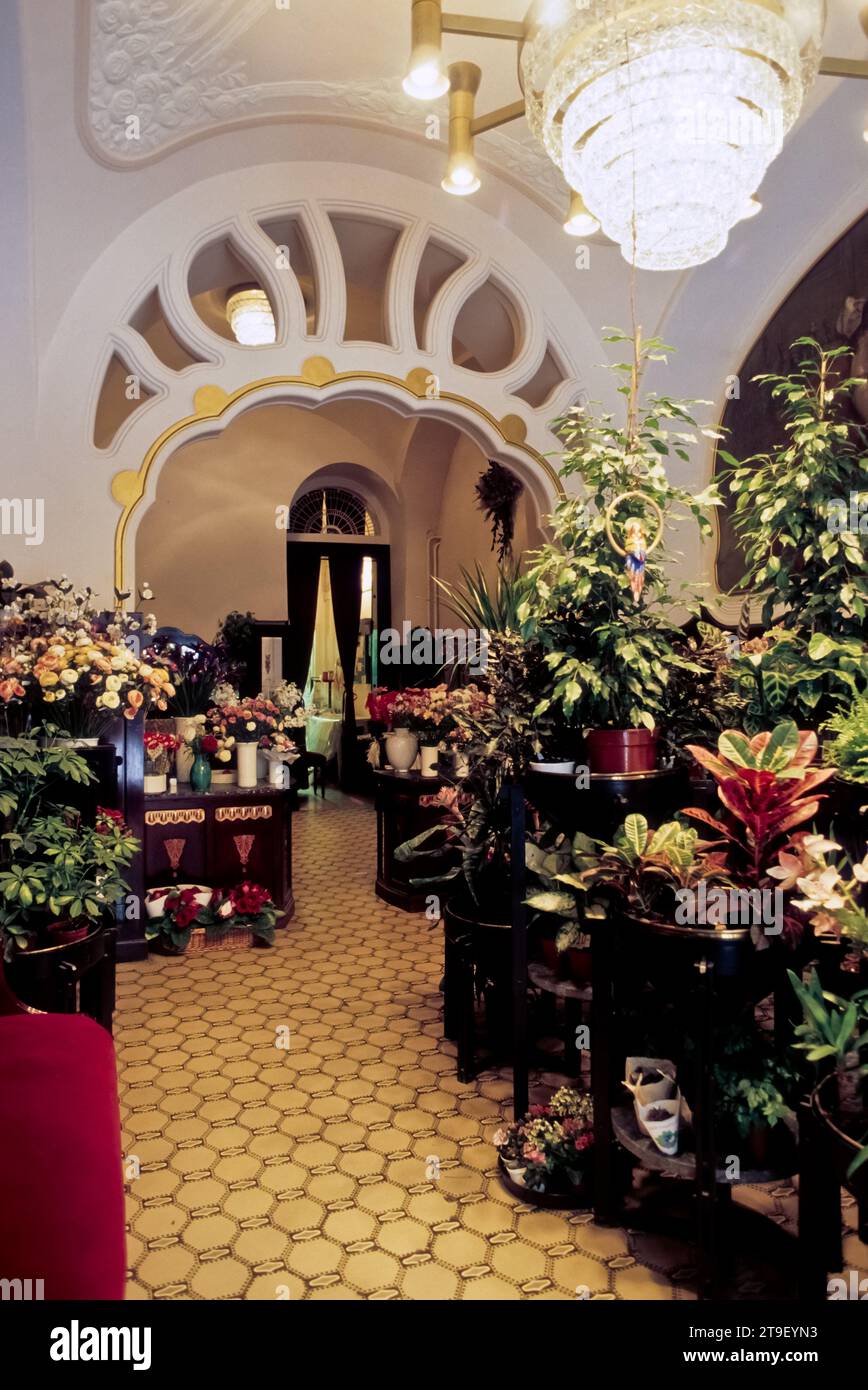 Budapest, Blumengeschäft Philantia, Albert Kálmán Körössy 1906 ...