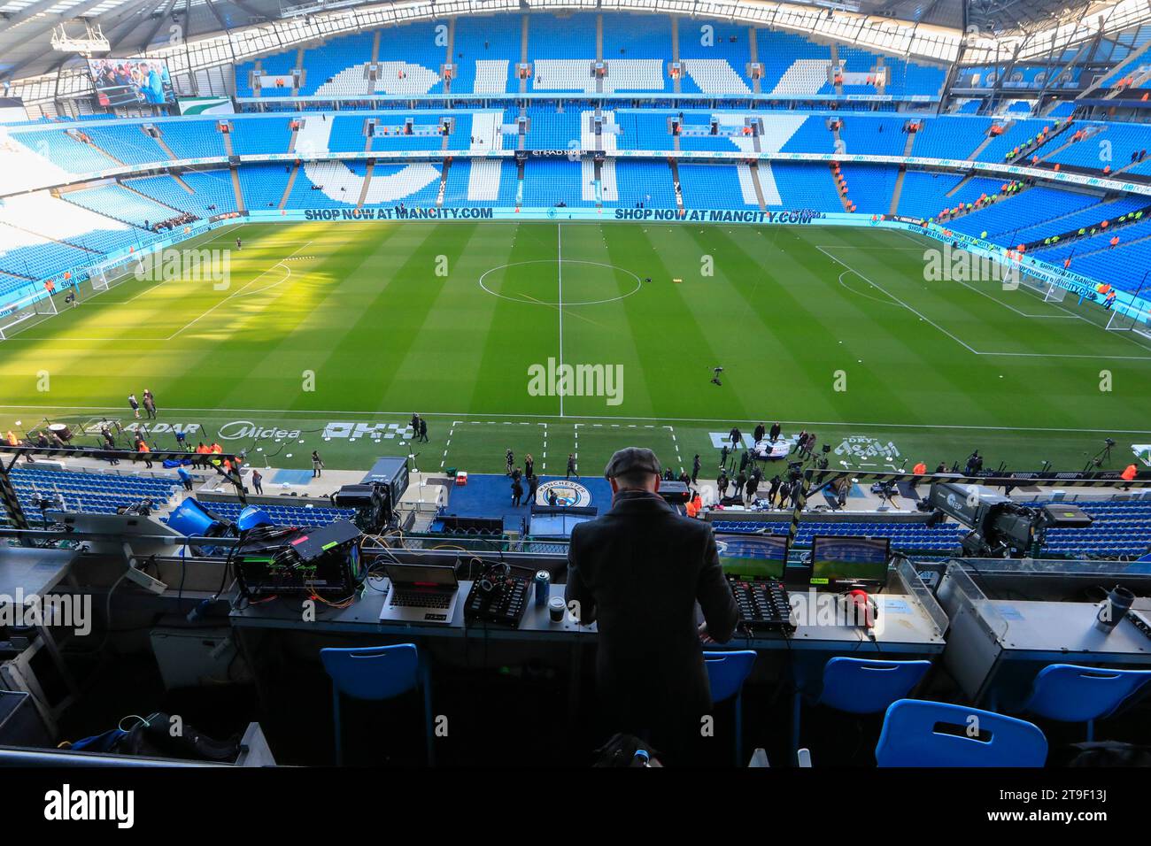 Manchester, UK. 25th Nov, 2023. Football commentators view of the ...