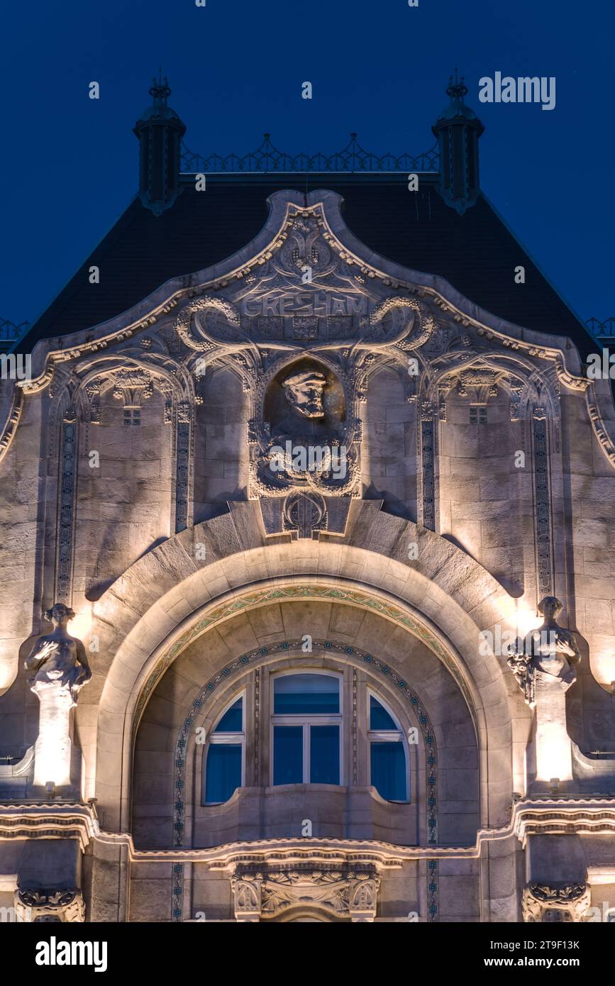 Budapest, Gresham Palace, Zsigmond Quittner 1905-1907 // Budapest, Gresham Palace, Zsigmond ...