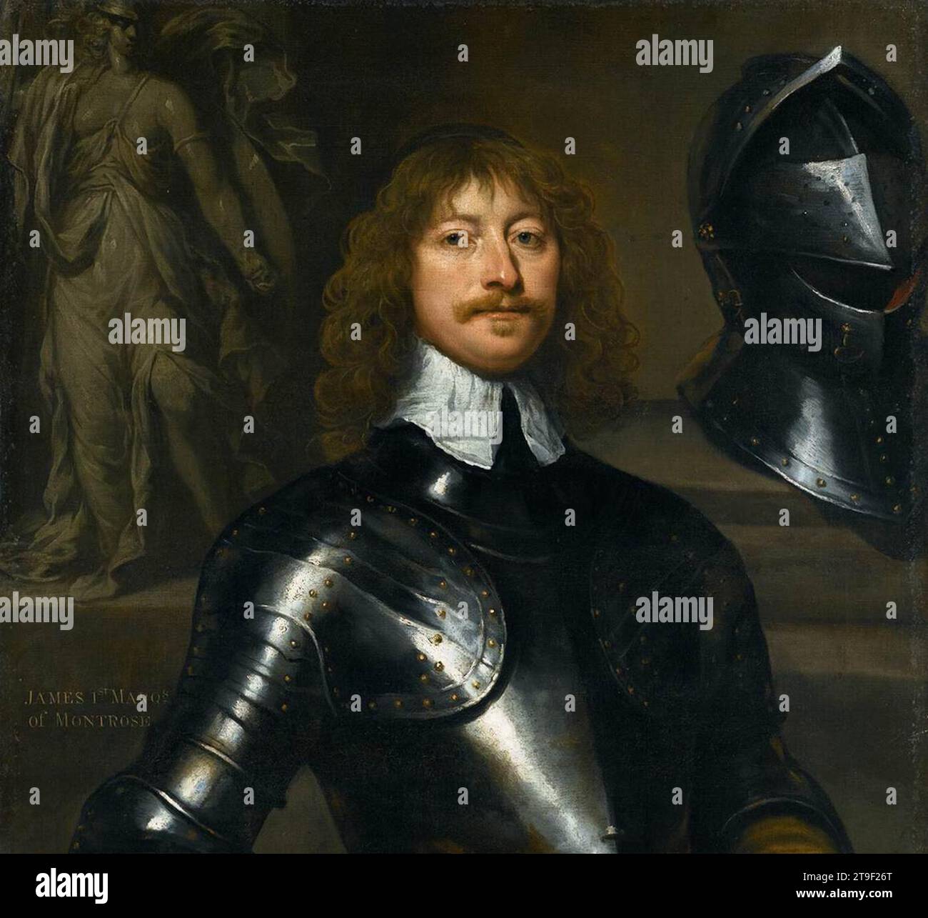 Portrait of James Graham - by William Dobson Stock Photo - Alamy