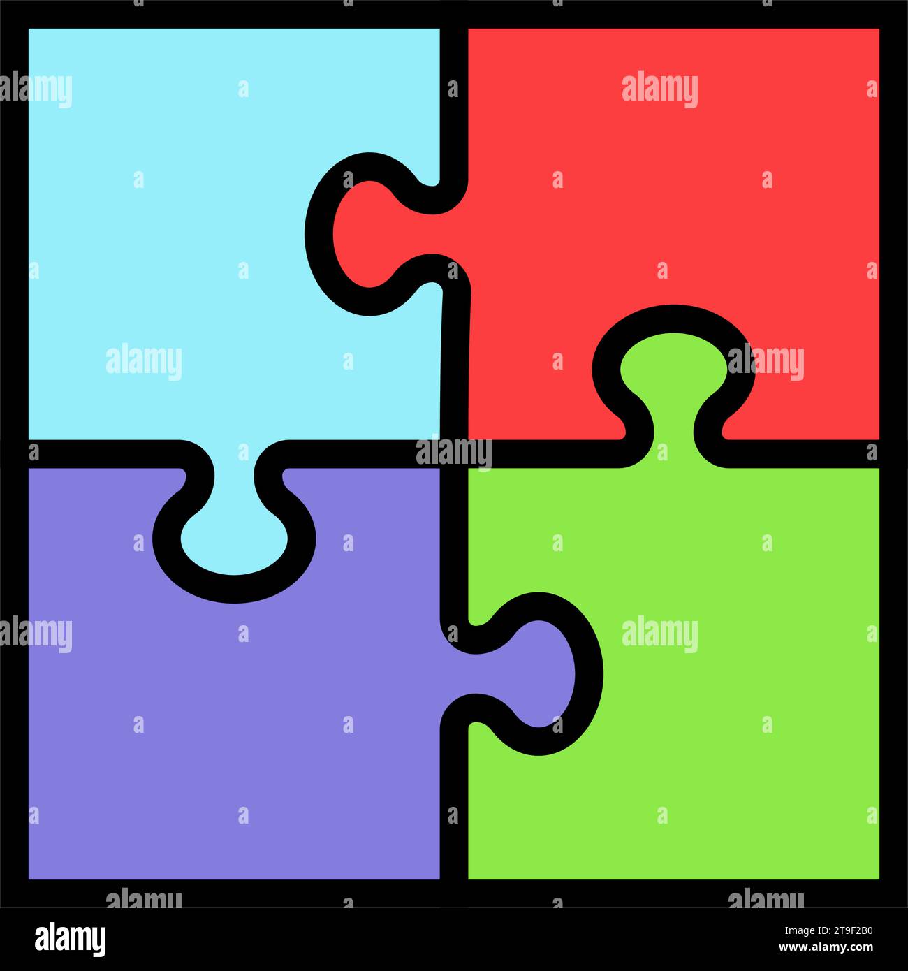puzzle game solution color icon vector illustration Stock Vector Image ...