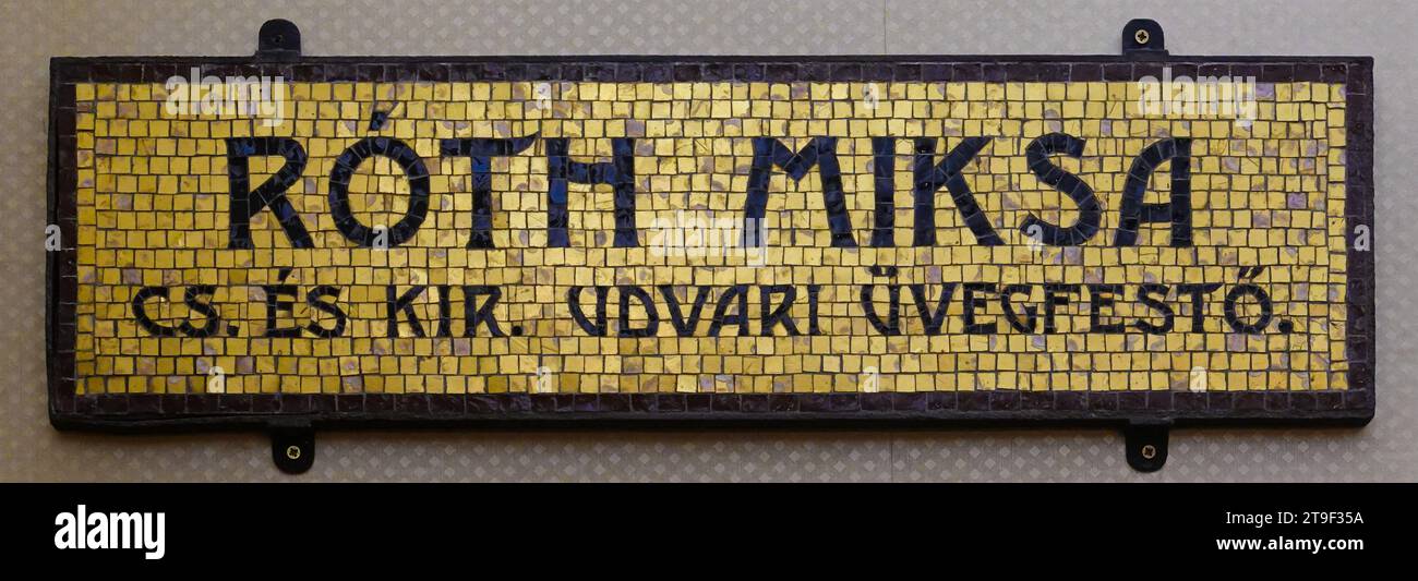 Budapest, Miksa Roth Museum // Budapest, Miksa Roth Museum Stock Photo ...