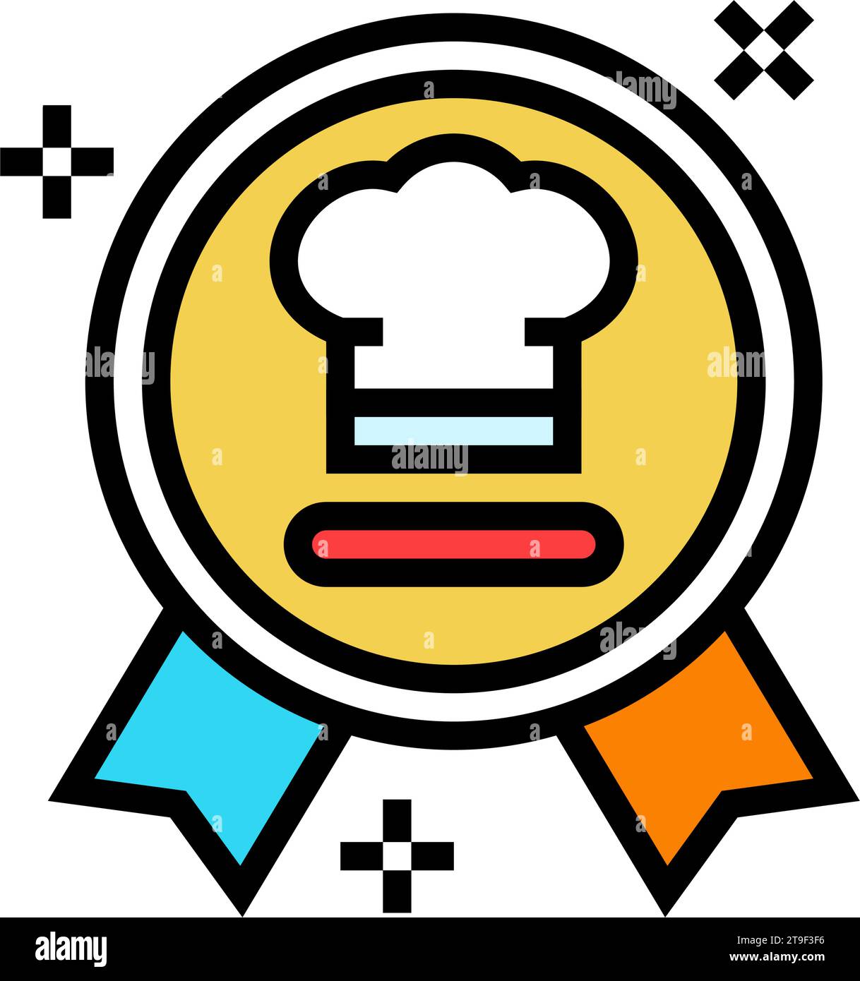 cooking competitions restaurant chef color icon vector illustration ...