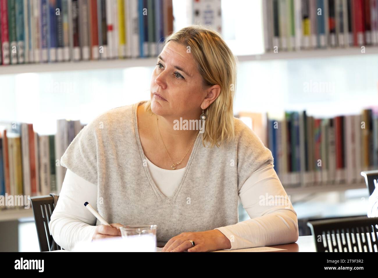 ARNHEM - Philosopher Stine Jensen during the Great Dictation of the ...