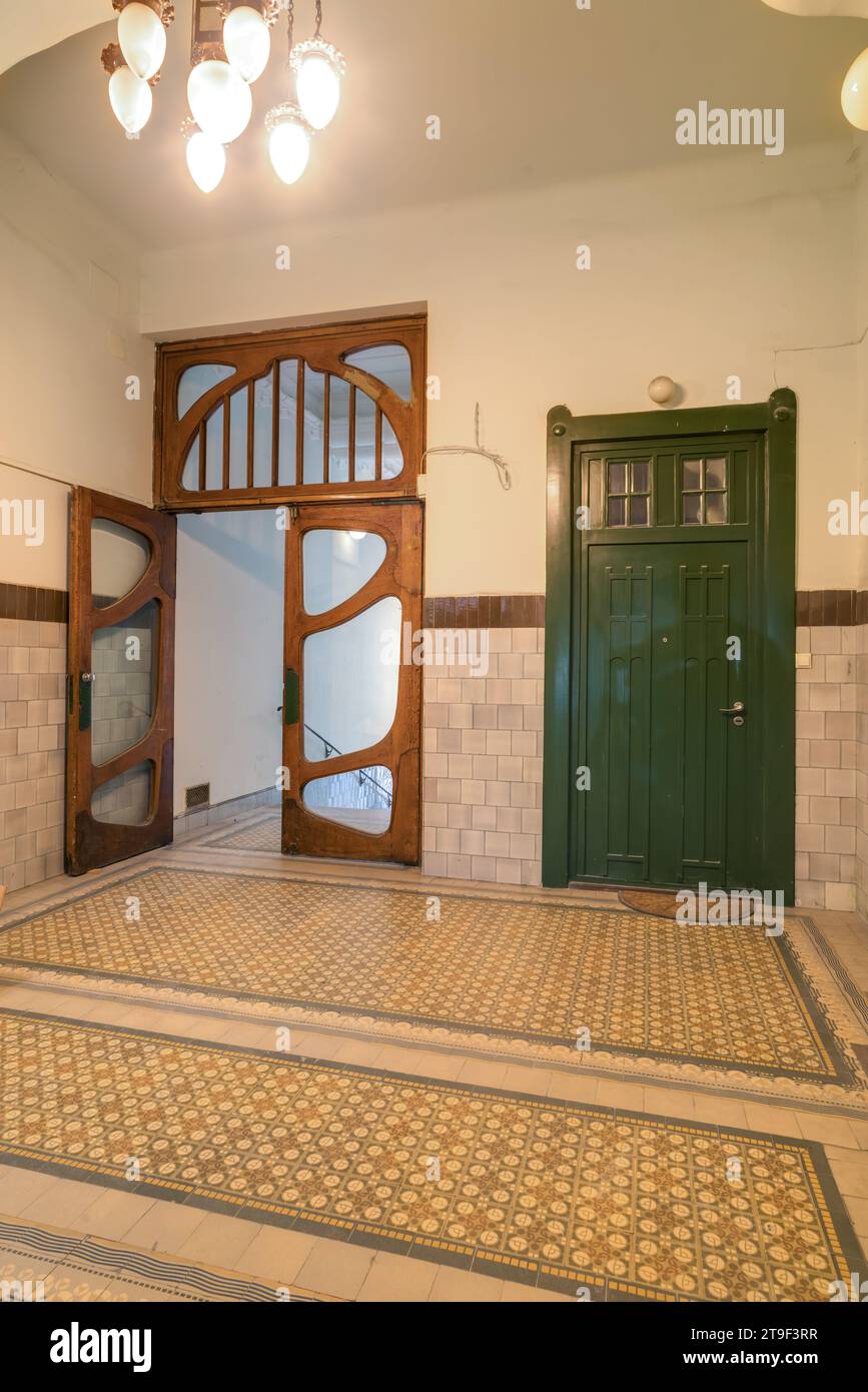 Budapest, Wohnhaus Béla Bedö, Honved utca 3, Emil Vidor 1903 ...