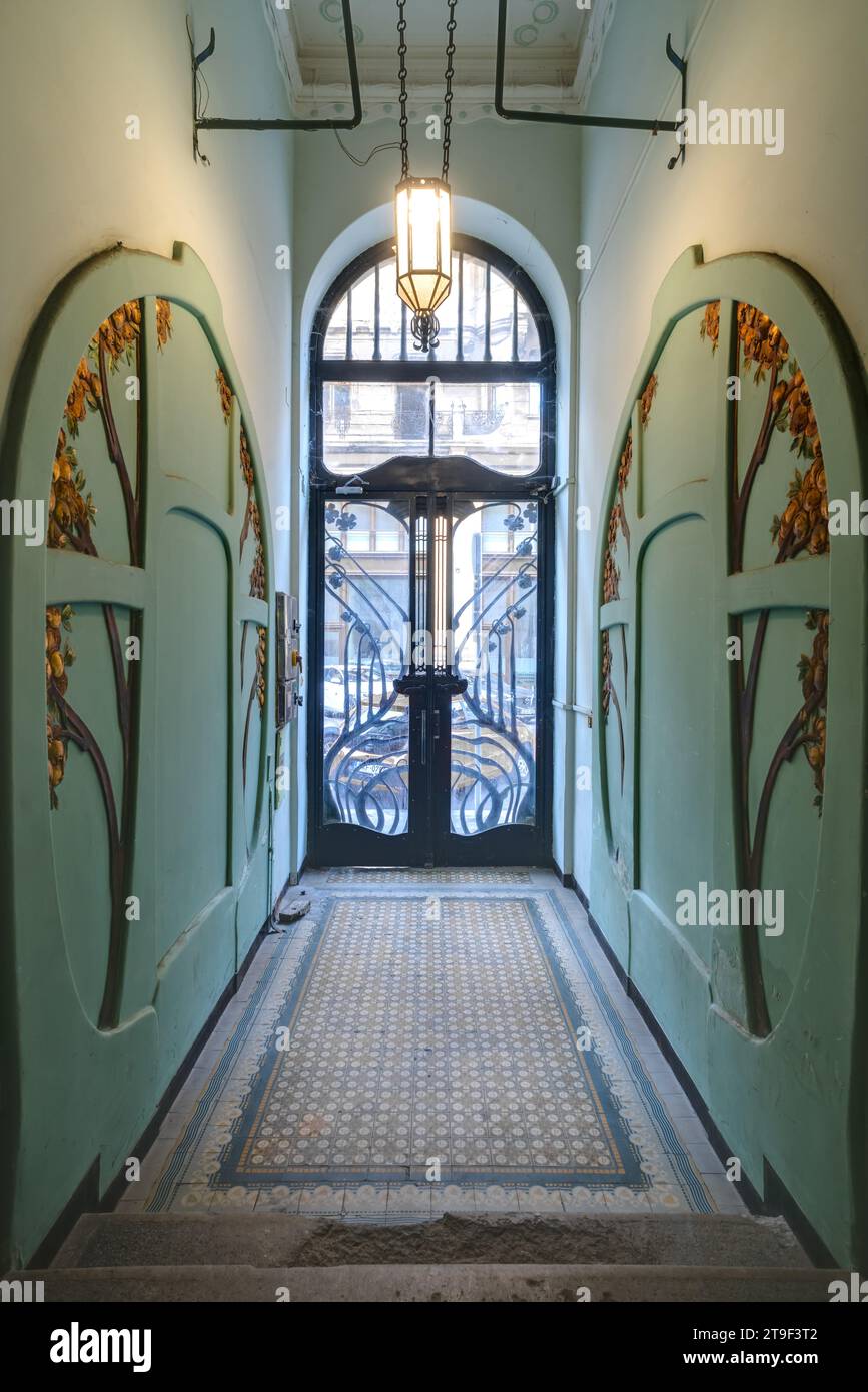 Budapest, Wohnhaus Béla Bedö, Honved utca 3, Emil Vidor 1903 ...