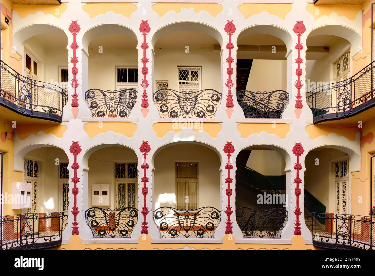 Budapest, Szenes Haus, Wohnhaus Thököly ut 46, István Nagy 1905-1906 ...