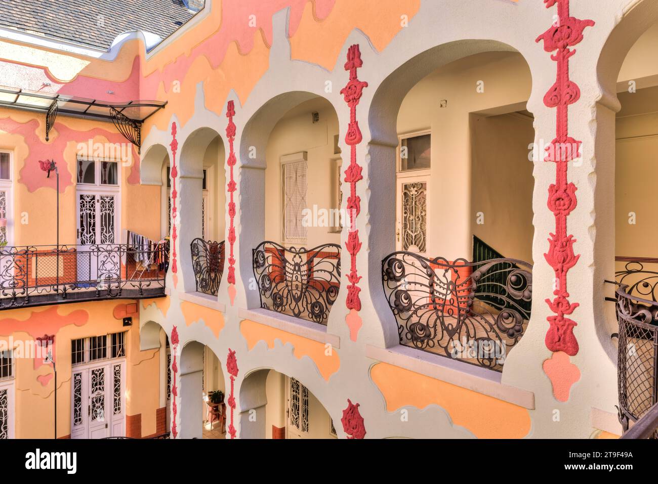 Budapest, Szenes Haus, Wohnhaus Thököly ut 46, István Nagy 1905-1906 ...