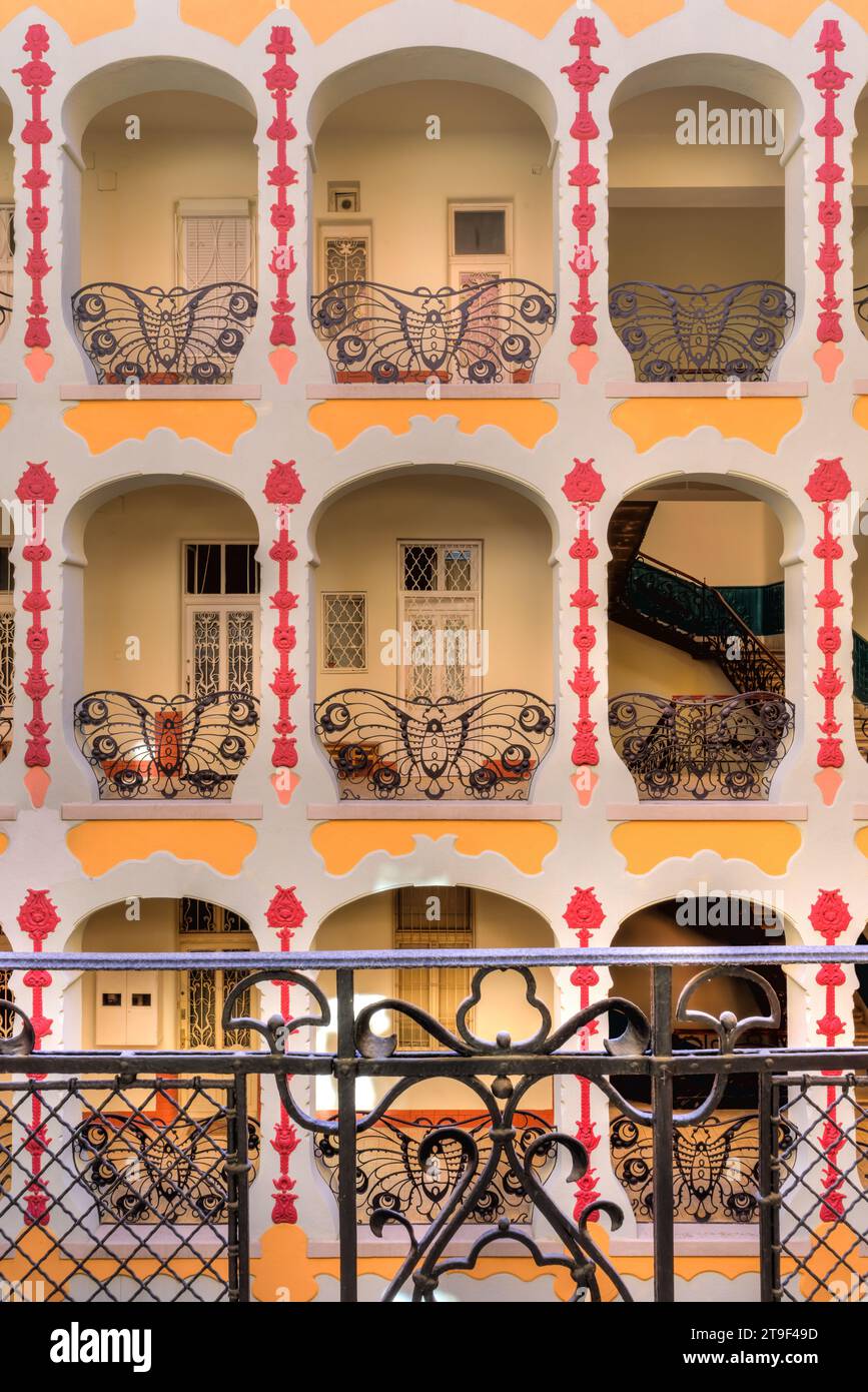 Budapest, Szenes Haus, Wohnhaus Thököly ut 46, István Nagy 1905-1906 ...