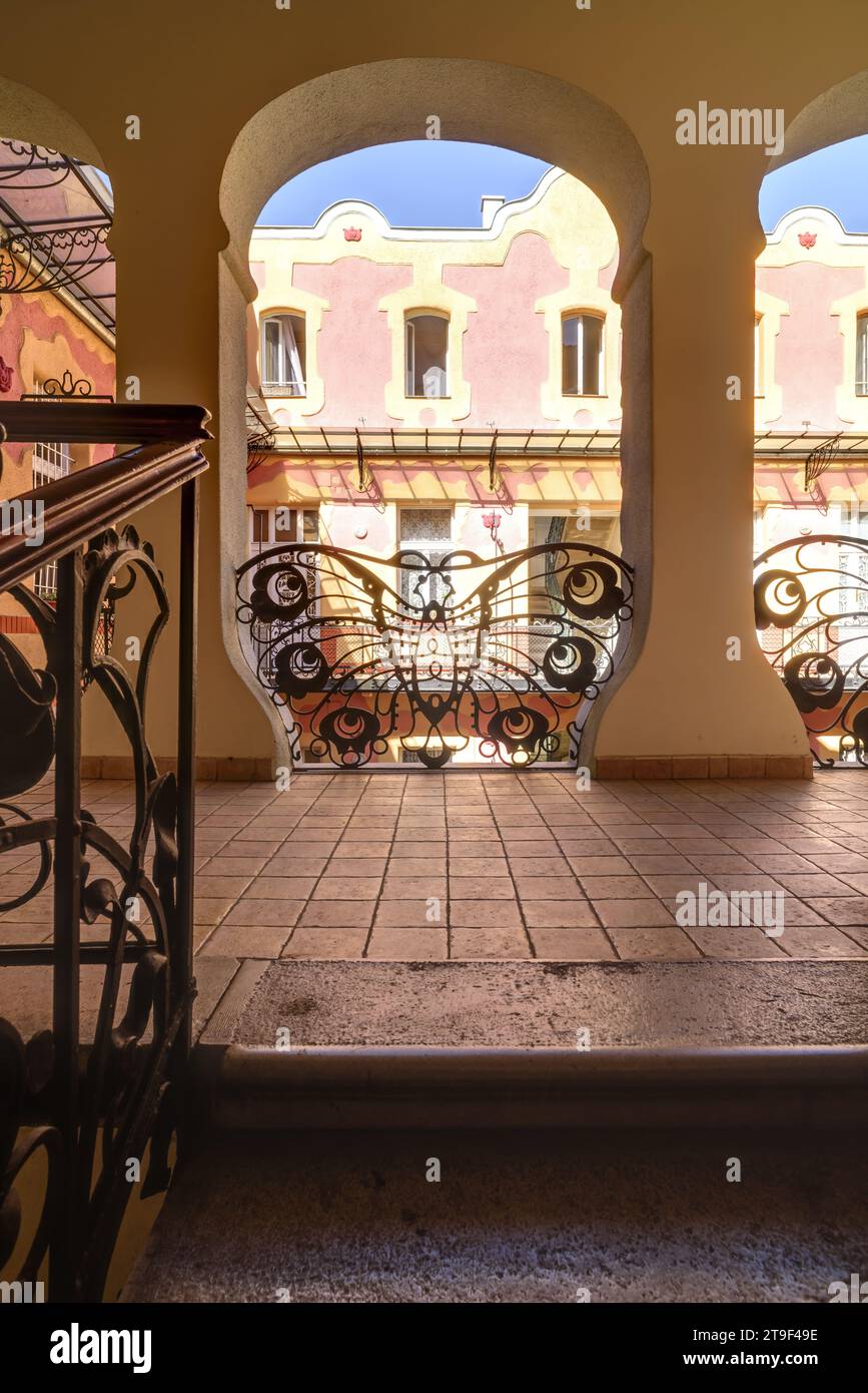 Budapest, Szenes Haus, Wohnhaus Thököly ut 46, István Nagy 1905-1906 ...