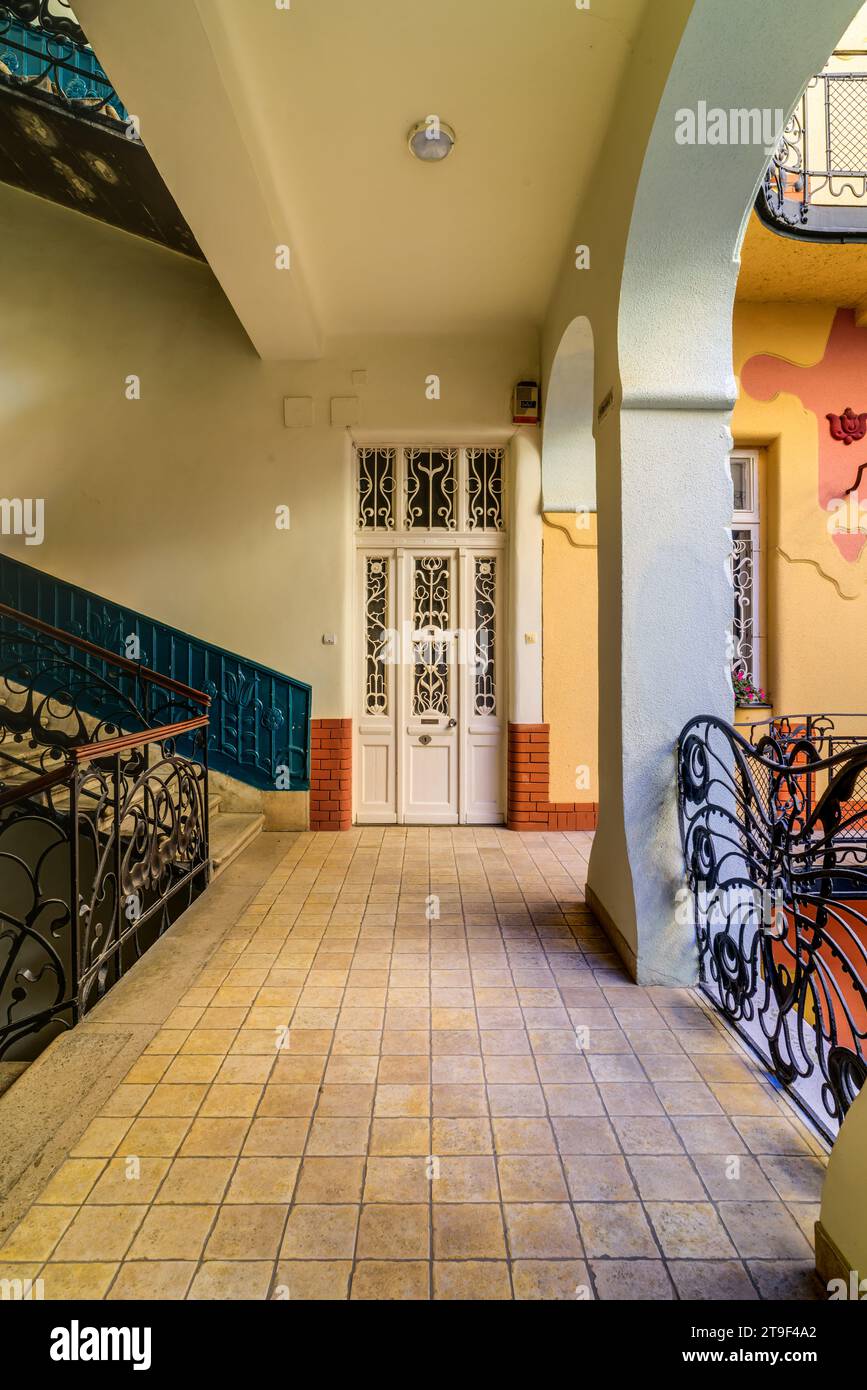 Budapest, Szenes Haus, Wohnhaus Thököly ut 46, István Nagy 1905-1906 ...